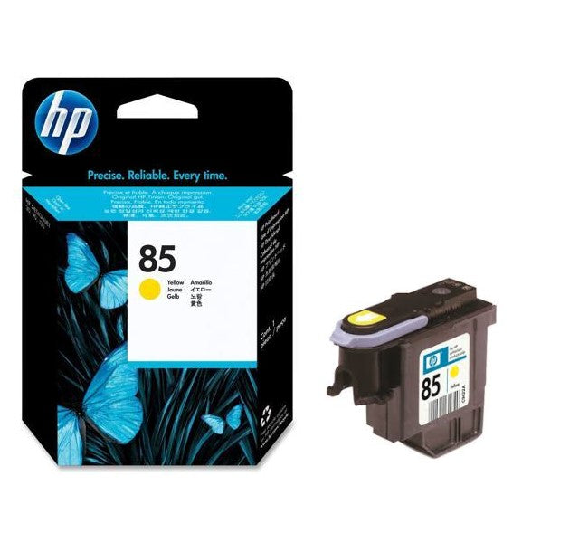 HP 85 C9421A Original Yellow DesignJet Printhead – blue plume ink and toner